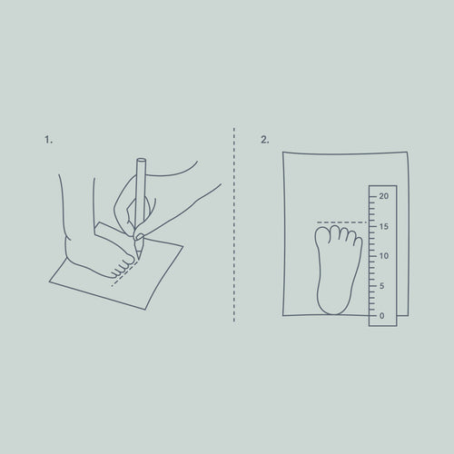 Find the right size for your child's shoes and boots | Bundgaard